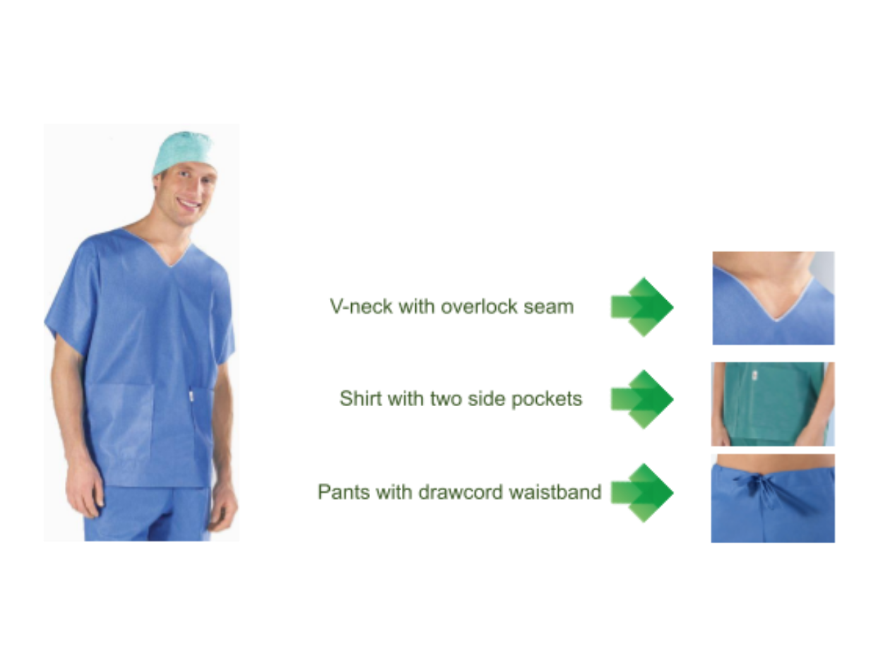 Infection Control: PPE - Scrub Suit Standard | Zafire Distributors, Inc.